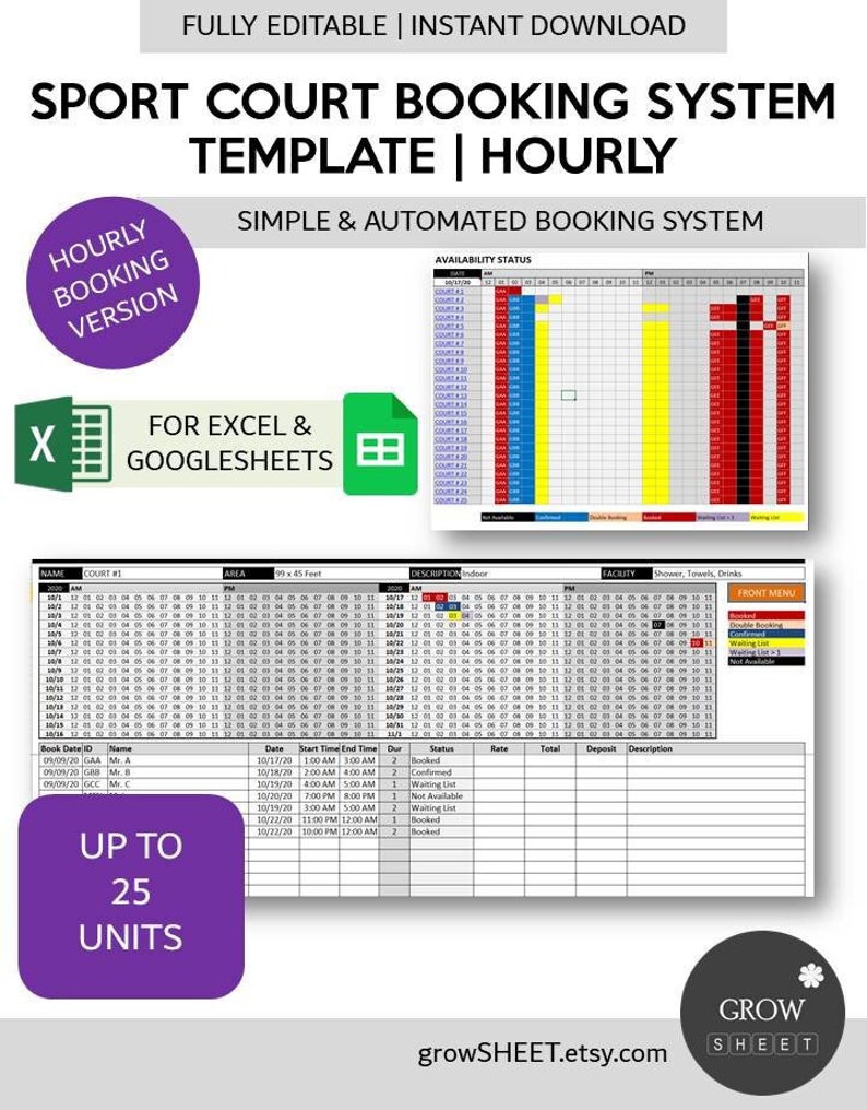 Sport Court Booking System Template | Tennis - Football - Basketball ...
