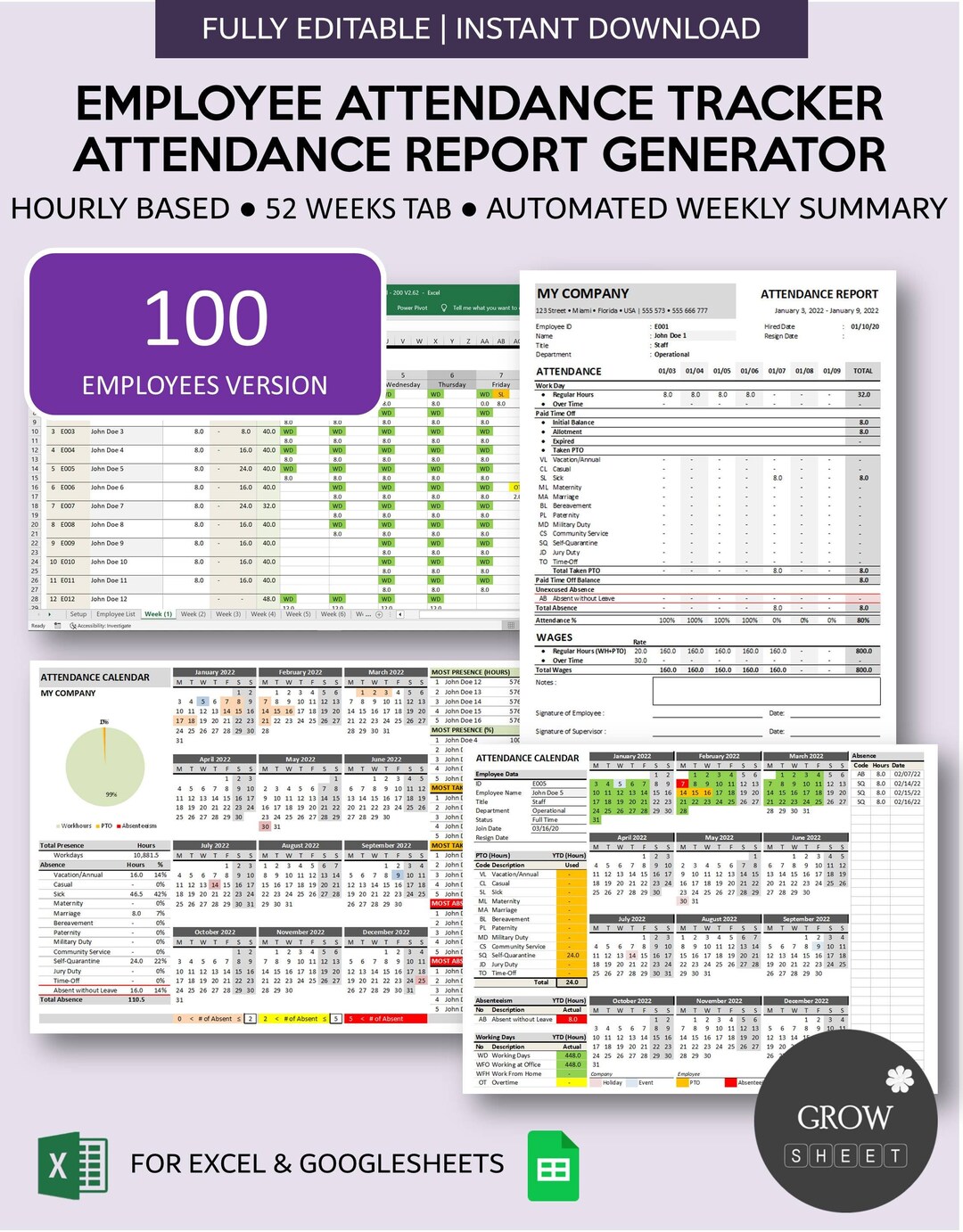 Employee Attendance Tracker and Automated Report Generator | Weekly ...