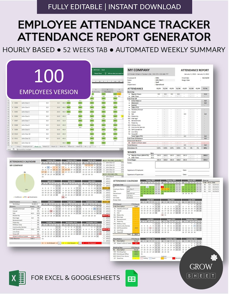 Employee Attendance Tracker and Automated Report Generator | Weekly ...