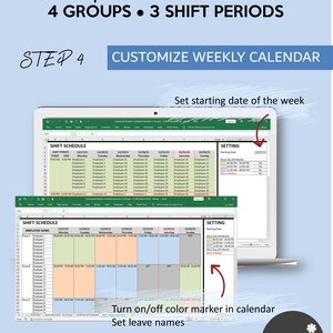 Employee Work Shift Schedule Generator | Hourly Work Scheduler ...