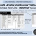 Private Lesson Scheduling Template for Excel and Google Sheets ...