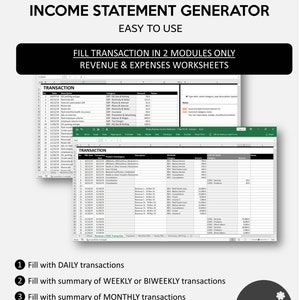 Notary Business Income Statement Generator | Law Firm Profit & Loss ...
