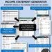 Service Business Income Statement Generator Automated Profit & Loss ...