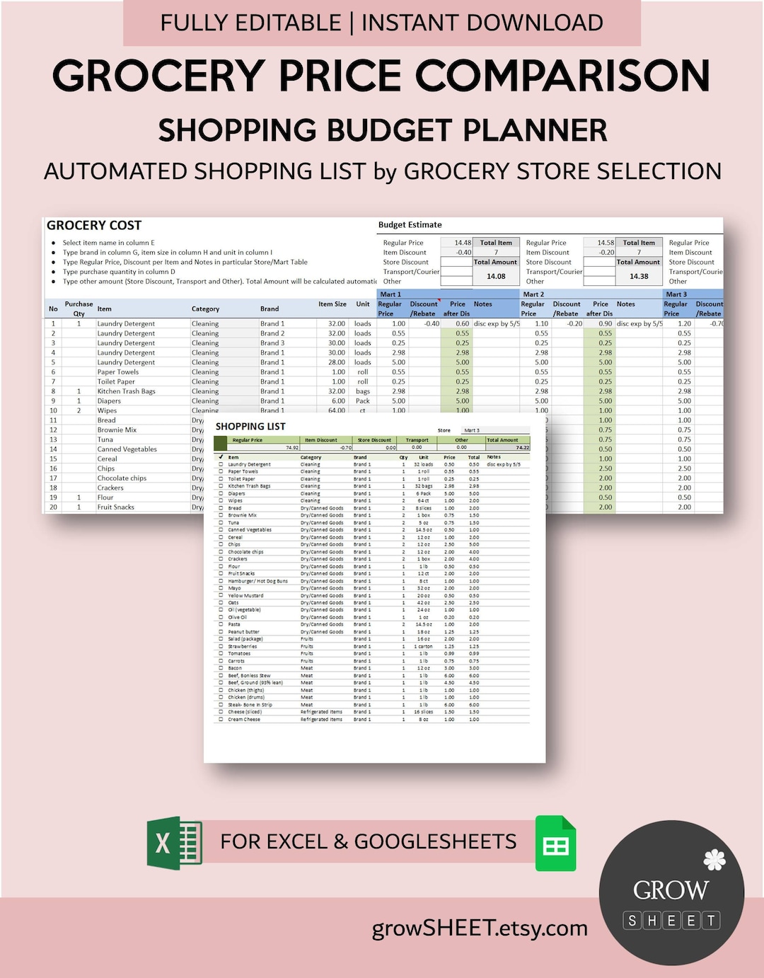 Grocery Price Comparison With Automated Shopping List Generator ...