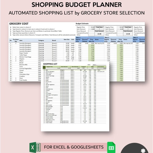 Grocery Price Comparison With Automated Shopping List - Etsy Grocery Price Comparison With Automated Shopping List - Etsy
