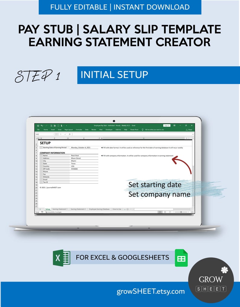 Salary Slip Generator | Pay Slip Creator With Hourly Employee Database ...
