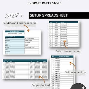 Invoice Generator for Spare Parts Business | Excel Invoice Template for ...