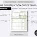 Printable House Construction Quote Template | Price Quotation Form for ...