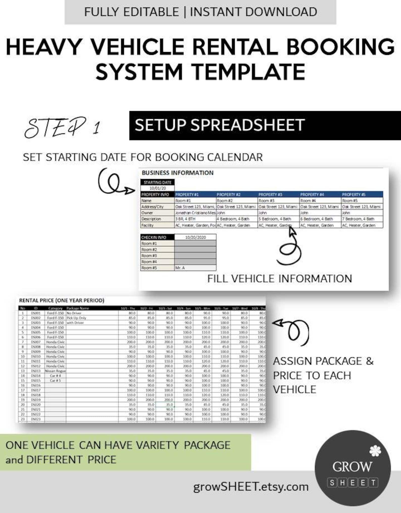 Truck Rental Booking Template | Heavy Vehicle-machinery Rental ...