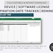 Employee Software License Expiry Date Tracker | Simple Inventory ...