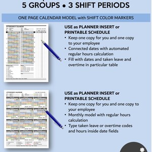 Shift Schedule Generator | Printable Hourly Employee Work Schedule ...