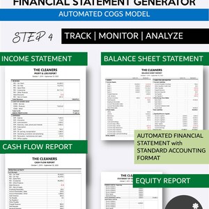 Car Wash Business Financial Statement Generator | Automated Income ...