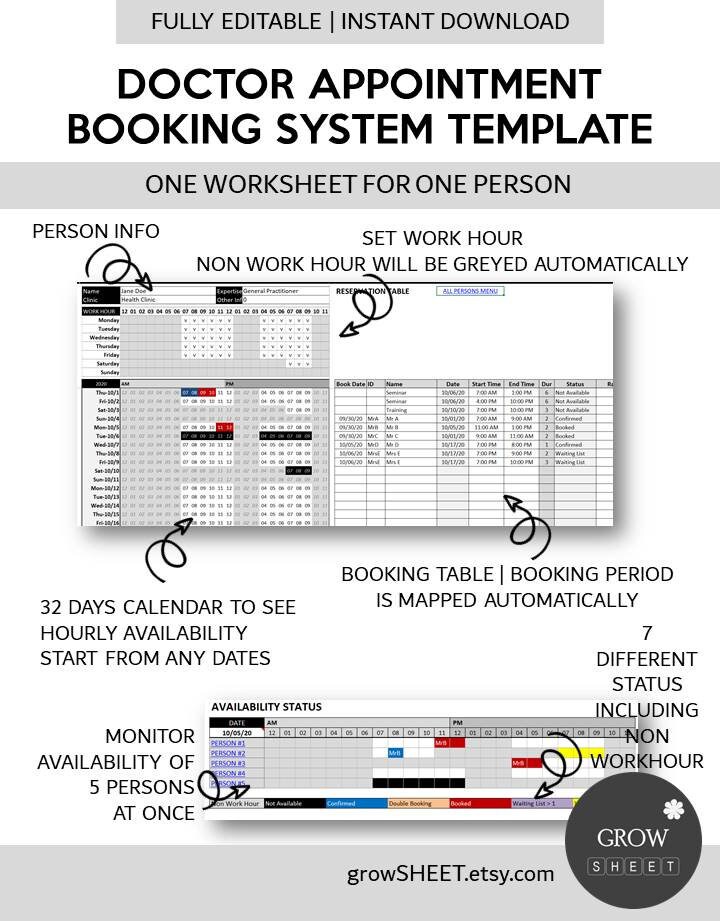 Doctor Appointment Booking Template | Physician Reservation Manager ...