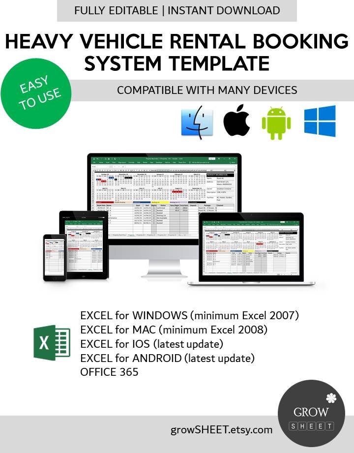 Truck Rental Booking Template | Heavy Vehicle-machinery Rental ...