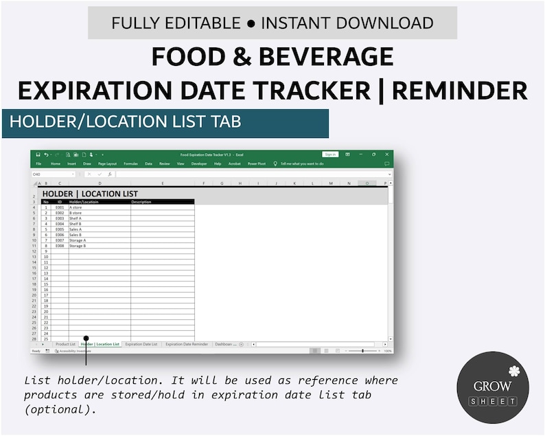Food and Beverage Expiry Date Tracker | Simple Inventory Database With ...