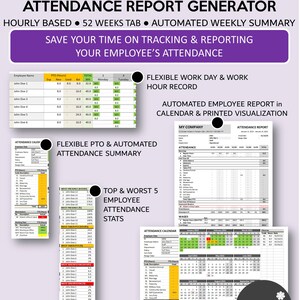 Employee Attendance Tracker and Automated Report Generator | Weekly ...