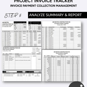 Construction Project Invoice Payment Tracker and Collection Management ...
