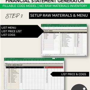 Food Truck Business Financial Statement Generator | Automated Income ...