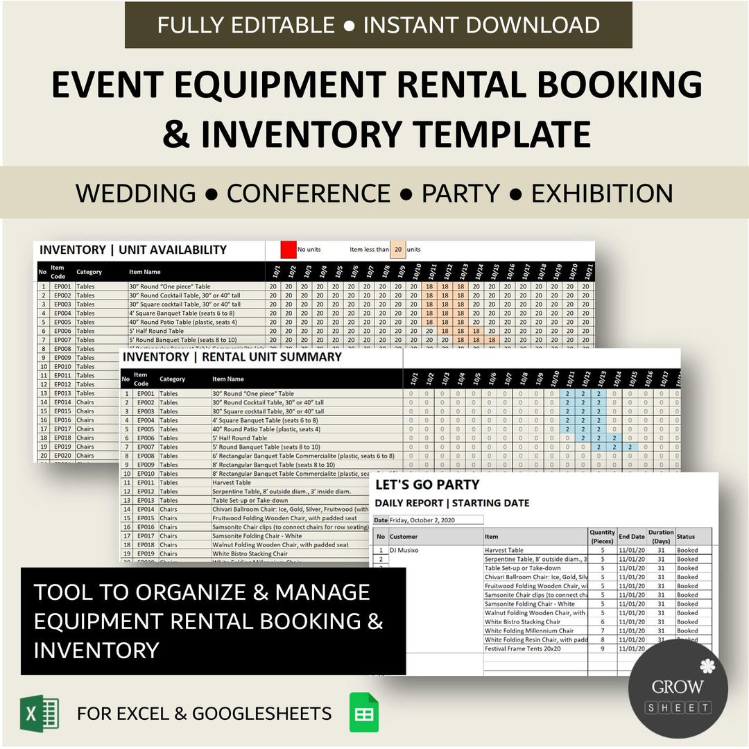 Wedding - Party - Ceremony Event Equipment Rental Business Booking and ...