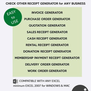 Invoice Generator for Spare Parts Business | Excel Invoice Template for ...