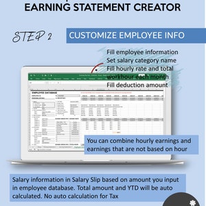 Pay Stub Generator With Database | Pay Slip Creator for Excel and ...