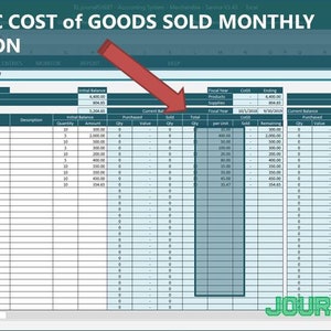 Excel Accounting Template for Merchandise Business | Accounting Ledger ...