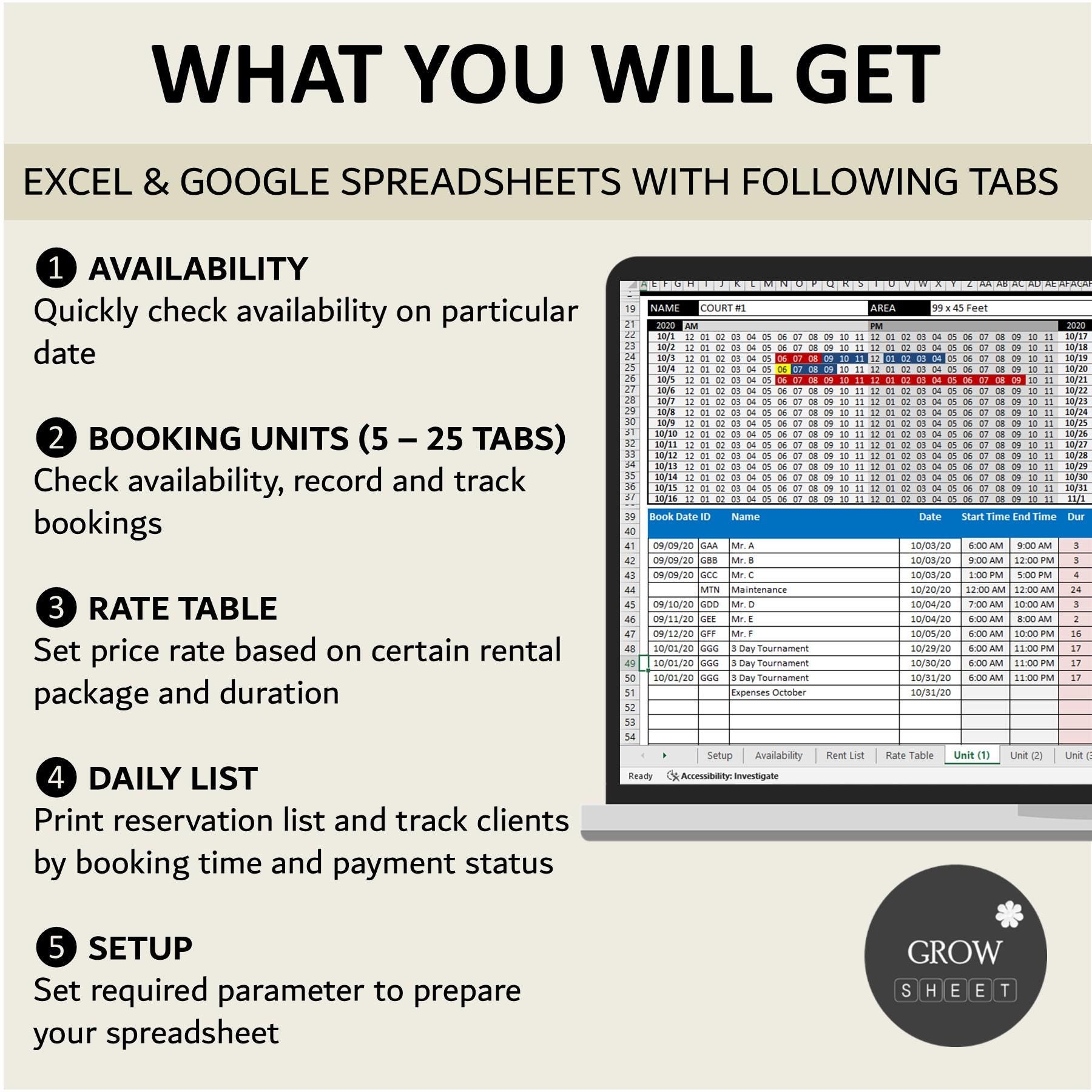 Sport Court Booking System Template | Tennis - Football - Basketball ...