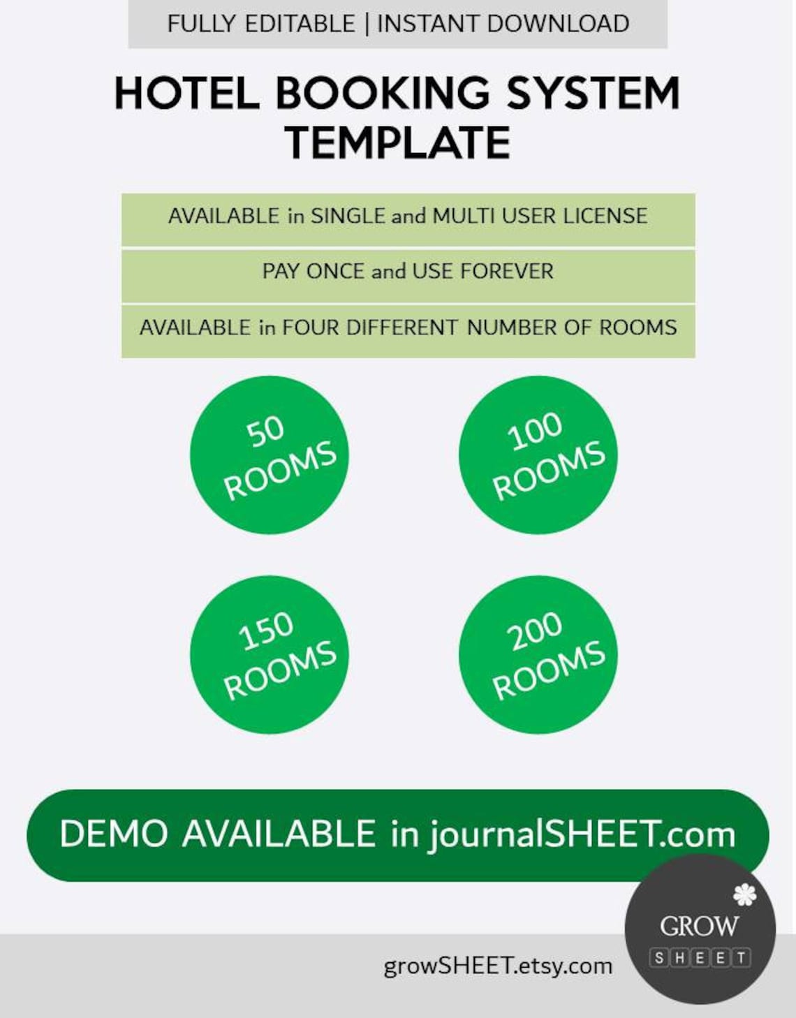 Hotel Booking System Template | Hotel Reservation Spreadsheet Excel ...