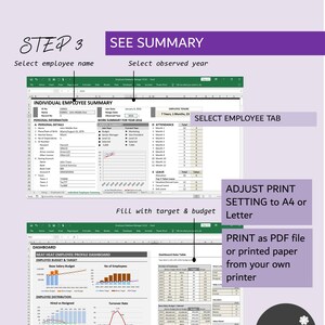 Employee Database Management System for Excel and Google Sheets | Human ...