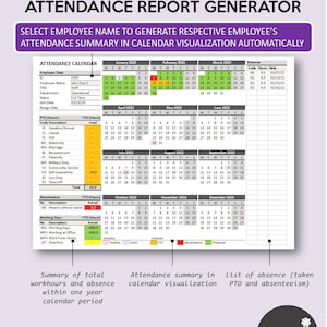 Employee Attendance Tracker and Automated Report Generator | Weekly ...