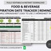 Food and Beverage Expiry Date Tracker Simple Inventory Database With ...