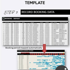 Hotel Booking System Template | Hotel Reservation Spreadsheet Excel ...