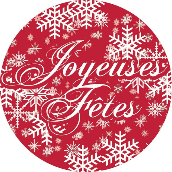 étiquette joyeuses fêtes - Etsy France