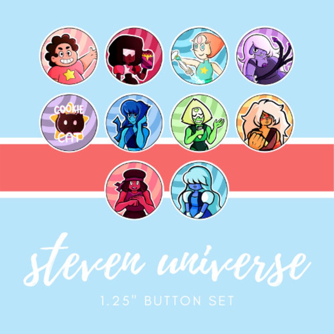 Steven Universe - Set of 10 Buttons - Etsy