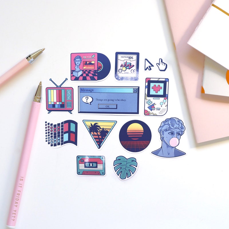 Vaporwave Sticker - Etsy