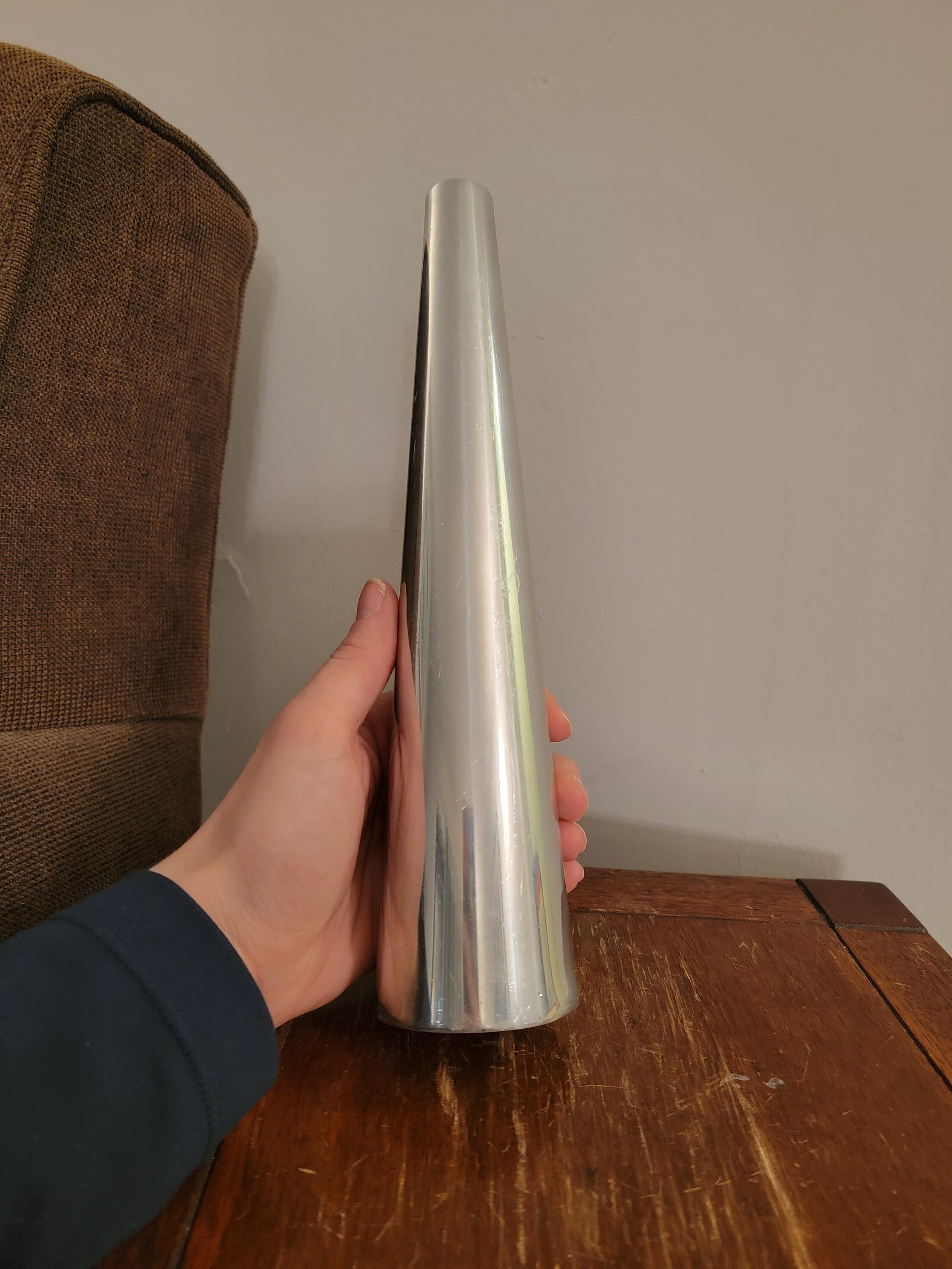 Modernist Mid Century Modern MCM Silver Conical Bud Vase Candlestick Holder - Etsy