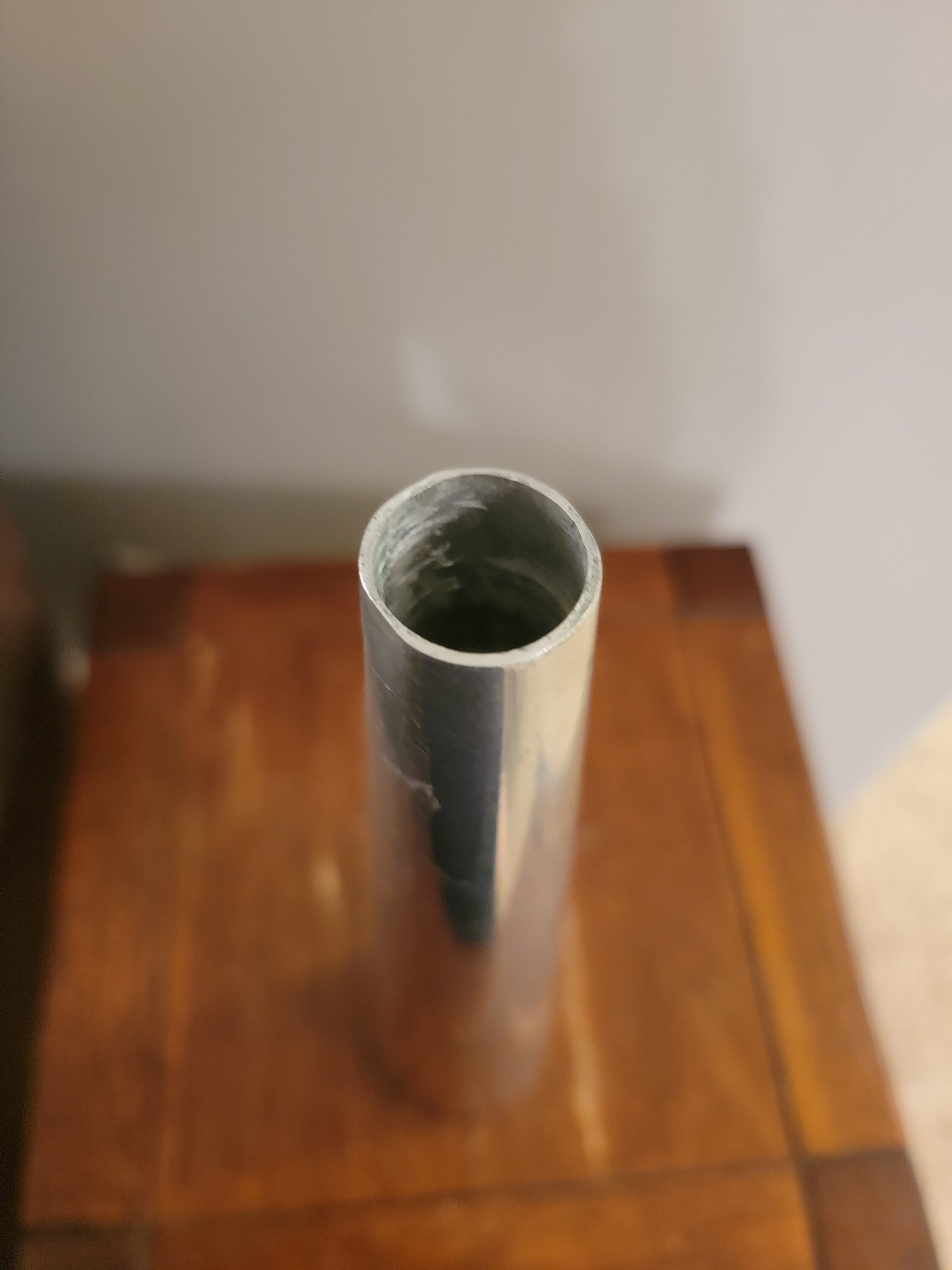 Modernist Mid Century Modern MCM Silver Conical Bud Vase Candlestick ...