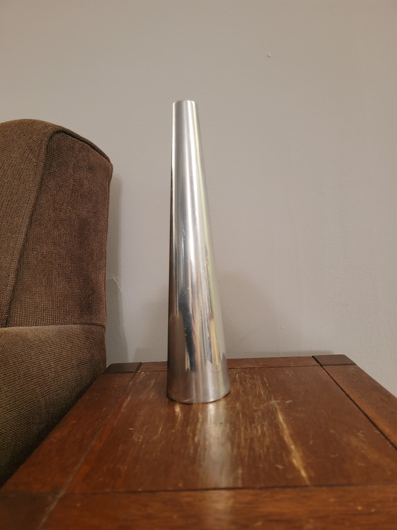 Modernist Mid Century Modern MCM Silver Conical Bud Vase Candlestick Holder - Etsy