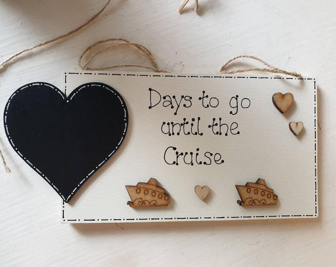 Personalised Countdown Plaque for Cruise Choice of Wording - Etsy