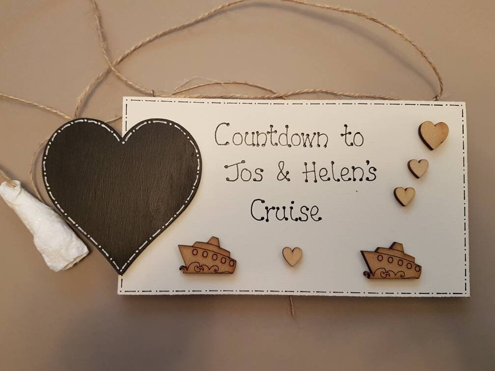 Personalised Countdown Plaque for Cruise Choice of Wording - Etsy