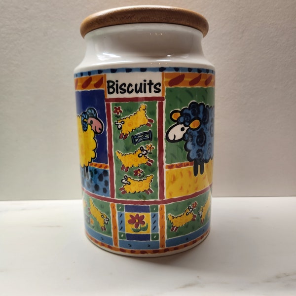 Vintage Biscuit Jar - Etsy