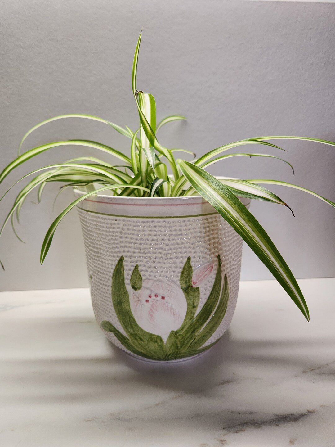 Very Sweet Vintage Chintzy Art Deco Plant Pot Planter - Etsy