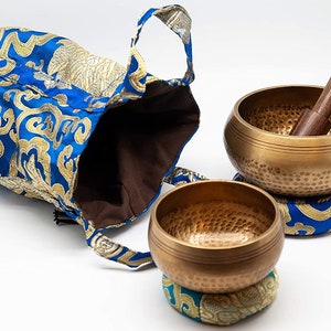 Tibetan Singing Bowl Set Handcrafted in Nepal Meditation Sound Bowl Set ...