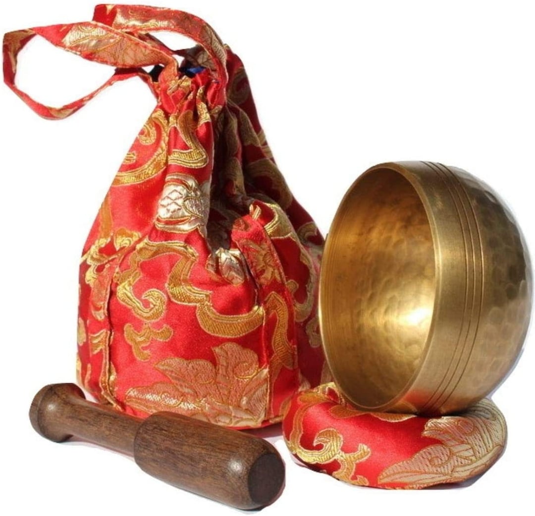 Tibetan Singing Bowl Set Handcrafted in Nepal Meditation Sound Bowl Set ...