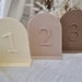 Wedding Table Number Serif Neutral Table Sign Table Sign - Etsy