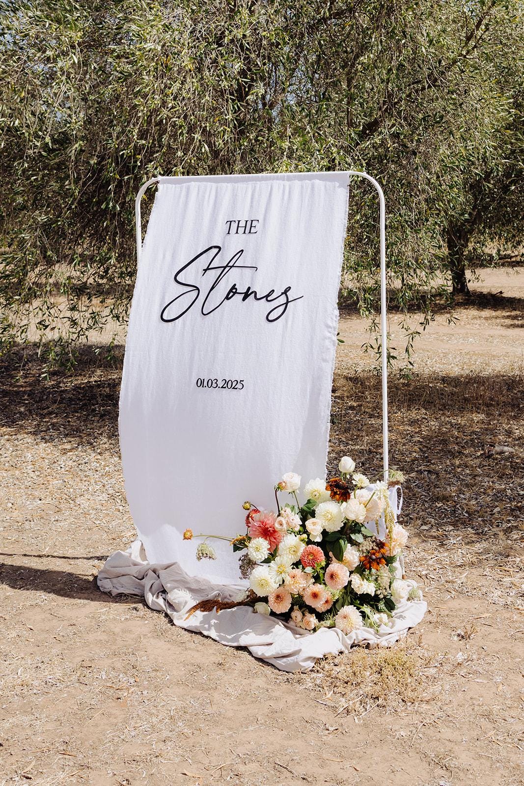 Linen Welcome Sign for Wedding, Event Sign, Fabric Sign, Hanging ...