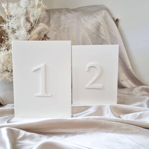 Wedding Table Number, Neutral Table Sign, Table Sign Wedding, Modern ...