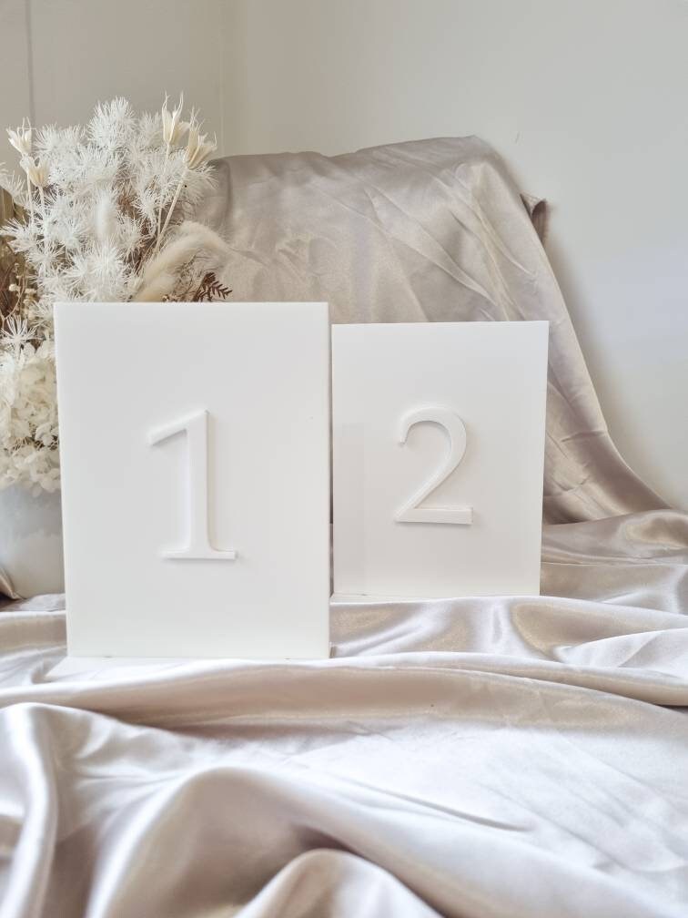 Wedding Table Number Neutral Table Sign Table Sign Wedding - Etsy