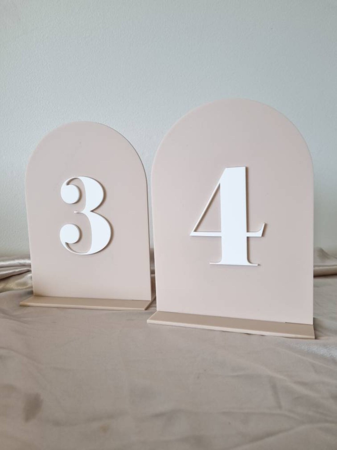 Wedding Table Number, Neutral Table Sign, Table Sign Wedding, Modern ...