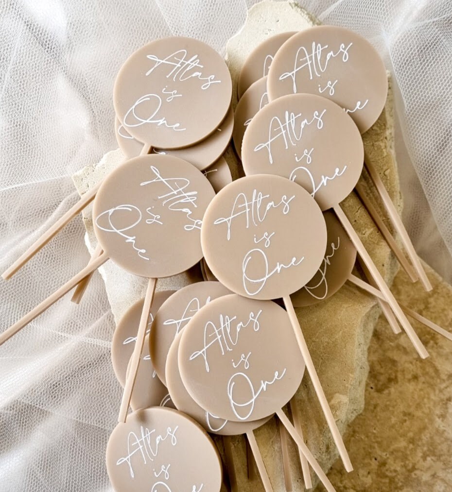 Custom Cupcake Toppers Personalised Cupcake With Name - Etsy